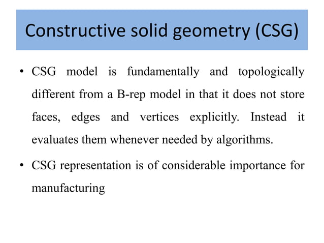 Constructive Solide Geometry and Binary representation | PDF | 3-D Graphics | Computer Software ...