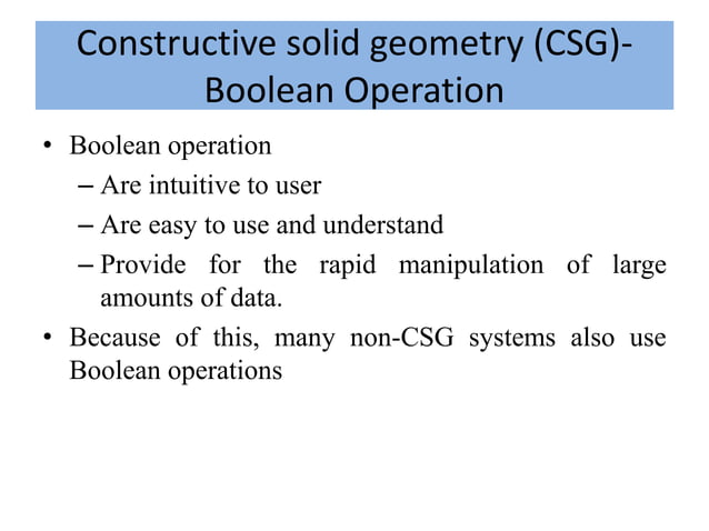 Constructive Solide Geometry and Binary representation | PDF | 3-D Graphics | Computer Software ...
