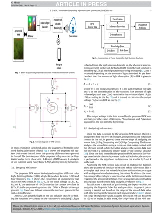 An automated low cost IoT based Fertilizer Intimation System forsmart agriculture | PDF