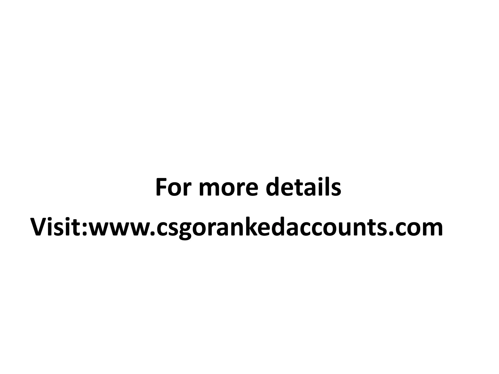 Csgo ranks explained | PPT