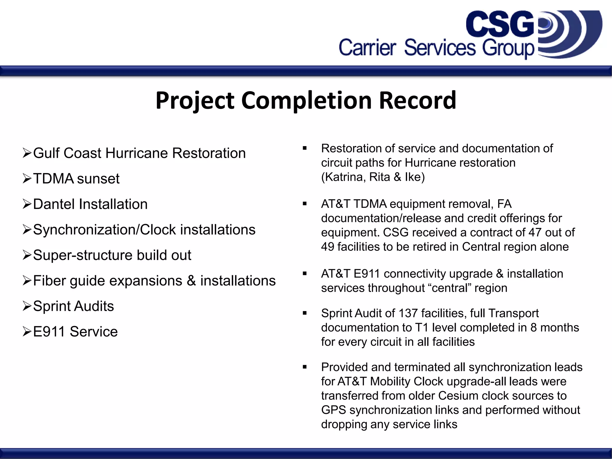 CSG Overview | PPT