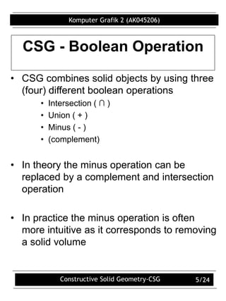 CSG | PPT