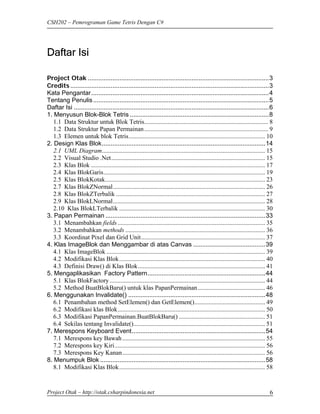 Pemrograman Game Tetris Dengan C# | PDF