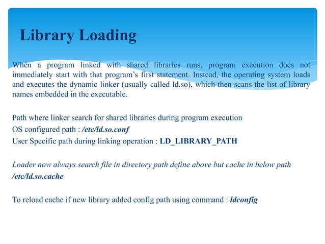 C++ shared libraries and loading | PPT | Free Download