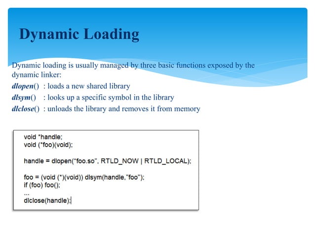 C++ shared libraries and loading | PPT | Free Download