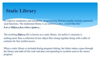 C++ shared libraries and loading | PPT | Free Download
