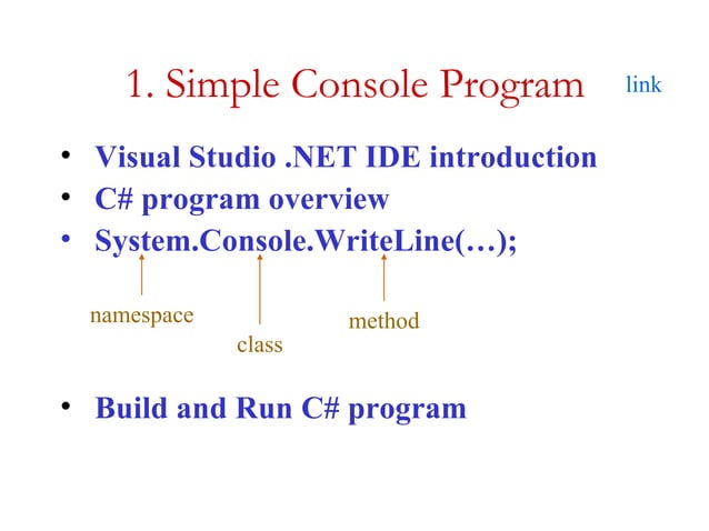 C sharp | PPT | Free Download
