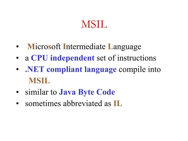 C sharp | PPT | Free Download