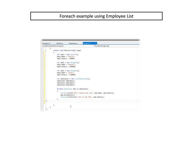 C#, OOP introduction and examples | PPSX