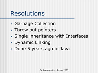 C# Overview. Fundamentals of C#.Net Language | PPT