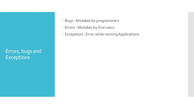 C Sharp Tutorial : C Sharp Exception | PPTX