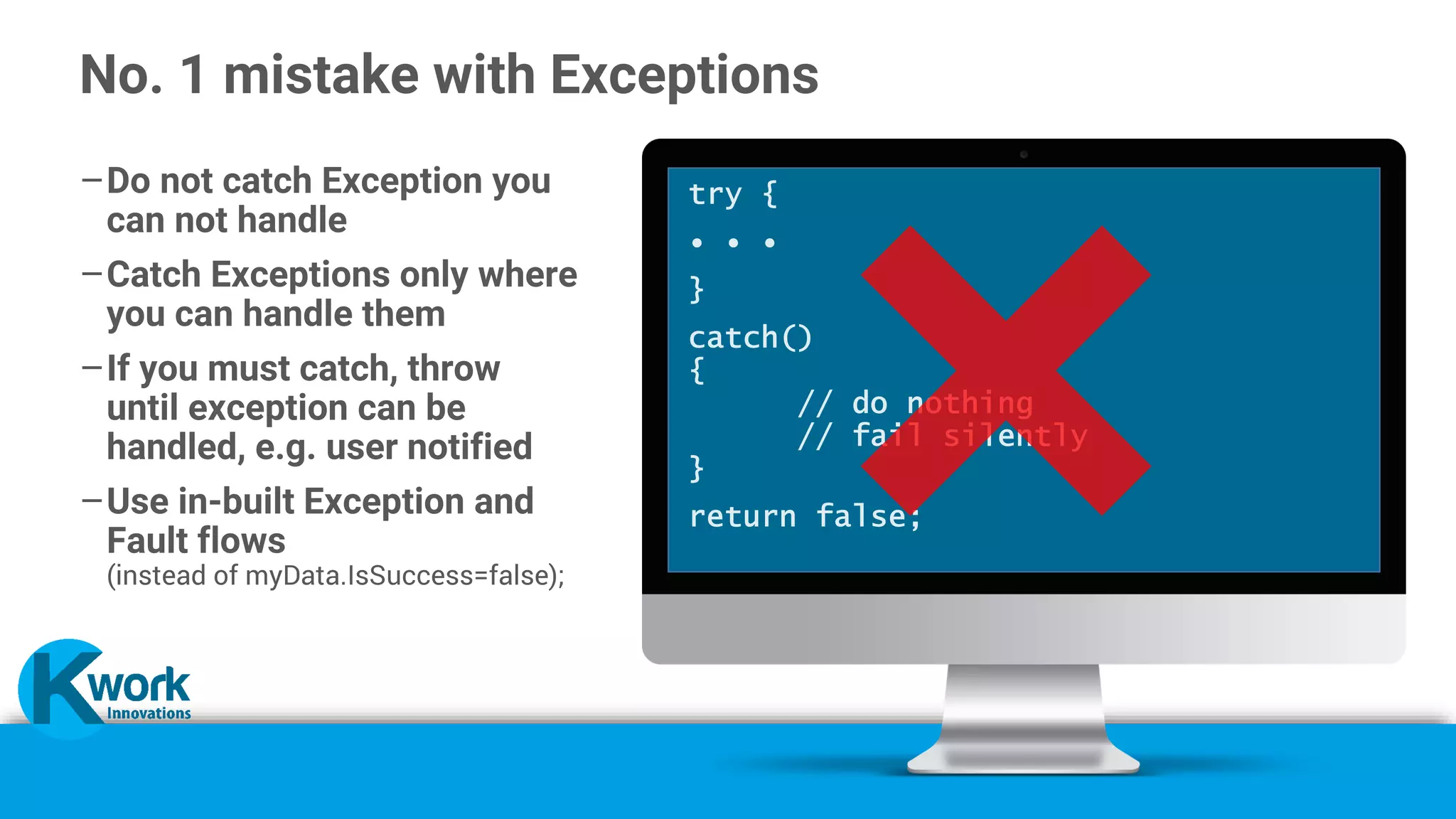 C# Exception best practices | PPT