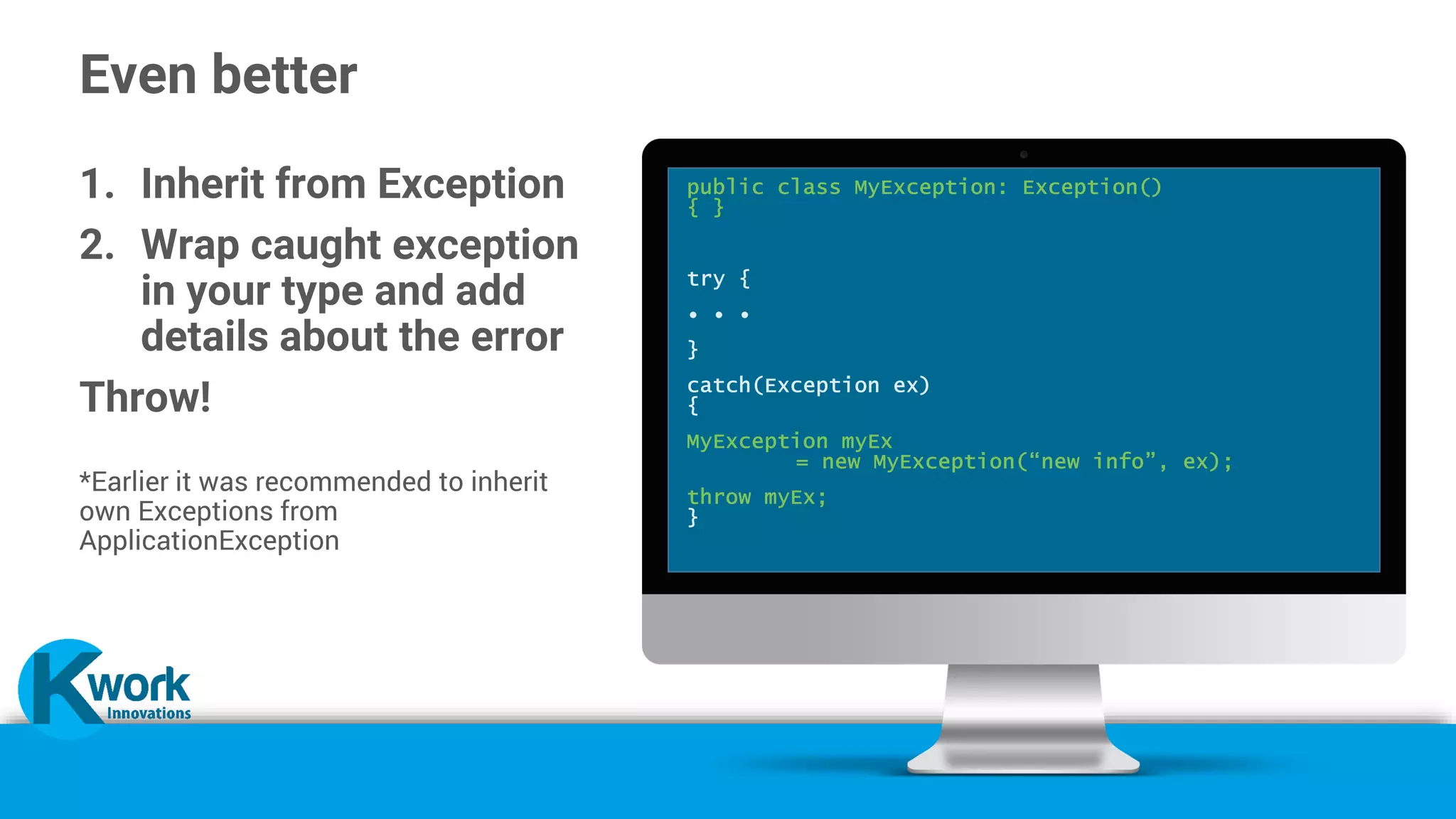 C# Exception best practices | PPT
