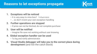 C# Exception best practices | PPT
