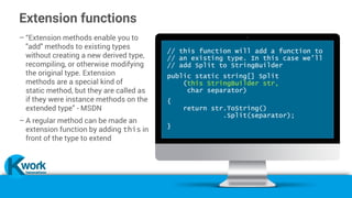 C# feature: case study on facade-type static utility class | PDF | Programming Languages | Computing
