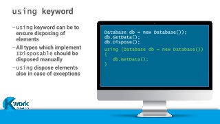C# feature: case study on facade-type static utility class | PDF | Programming Languages | Computing