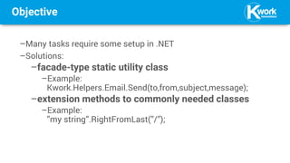 C# feature: case study on facade-type static utility class | PDF ...