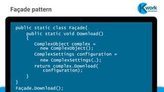 C# feature: case study on facade-type static utility class | PDF | Programming Languages | Computing