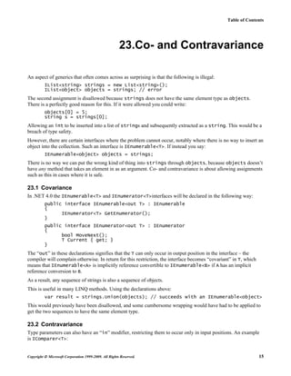 C Sharp 4 0 Specification | DOC | Web Development | Internet