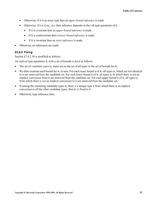 C Sharp 4 0 Specification | DOC | Web Development | Internet