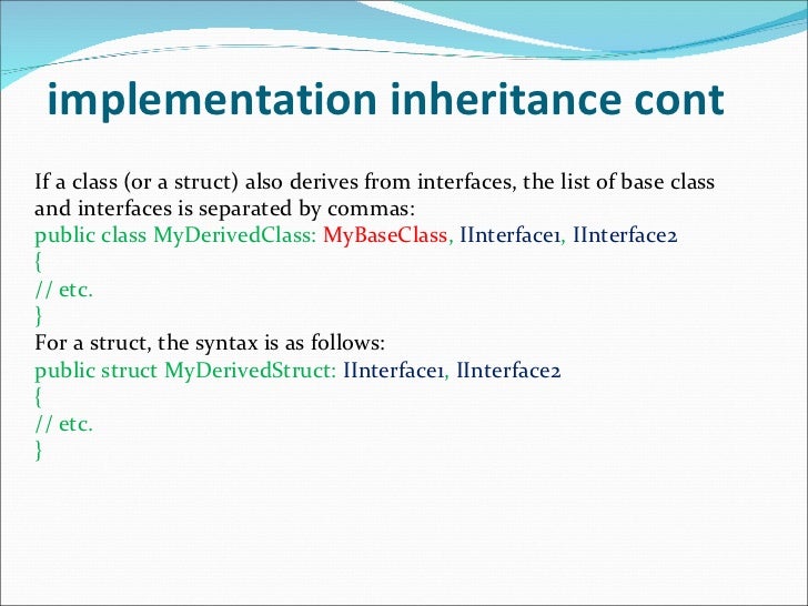 Csharp4 inheritance