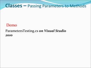 Csharp4 objects and_types | PPT