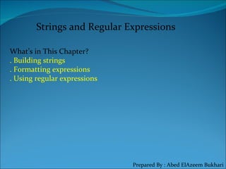 Csharp4 strings and_regular_expressions | PPT