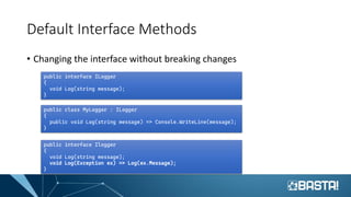 C# 8 in Libraries and Applications | PPT