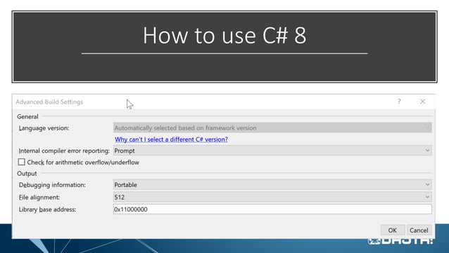 C# 8 in Libraries and Applications | PPT
