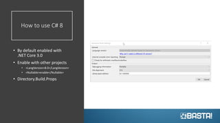 C# 8 in Libraries and Applications | PPT