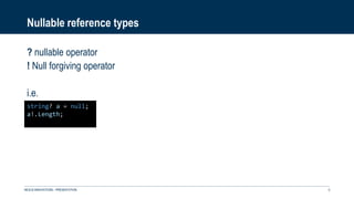 C sharp 8.0 new features | PPTX