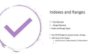 C# 8 and .NET Core 3 | PPT