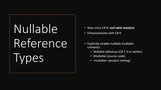 C# 9 and 10 - What's cool? | PDF