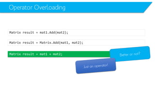 C# Advanced L02-Operator Overloading+Indexers+UD Conversion | PDF ...