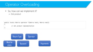 C# Advanced L02-Operator Overloading+Indexers+UD Conversion | PDF ...
