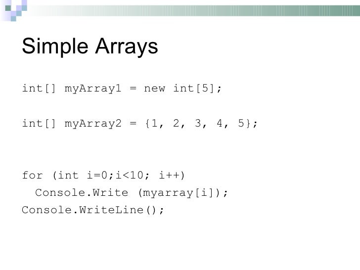 C Sharp Basics 