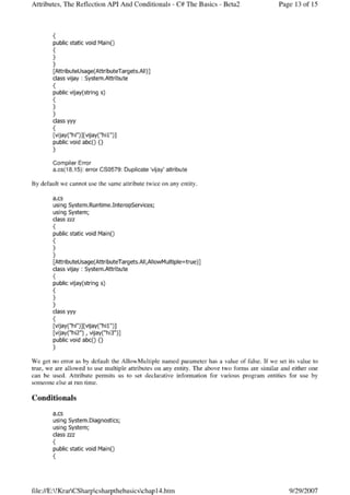 Csharp_Chap14 | PDF