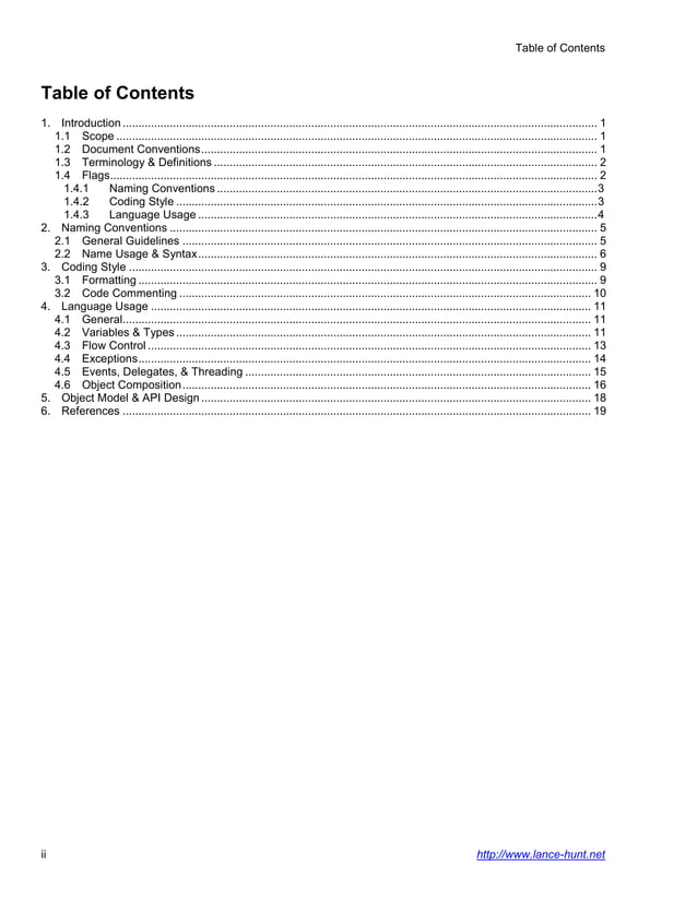 C sharp codingstandards | PDF