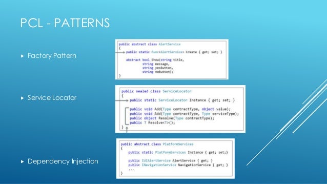 C sharp day 2015 c# patterns- cross-platform