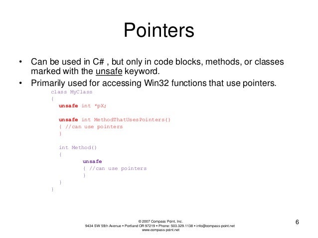 C# for C++ Programmers