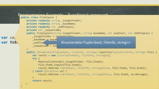 Wiesław Kałkus: C# functional programming | PPT