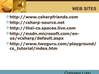 C sharp ide | PPT