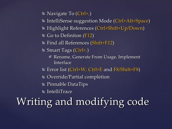 devLink- CSharp IDE Tips and Tricks for Visual Studio 2010