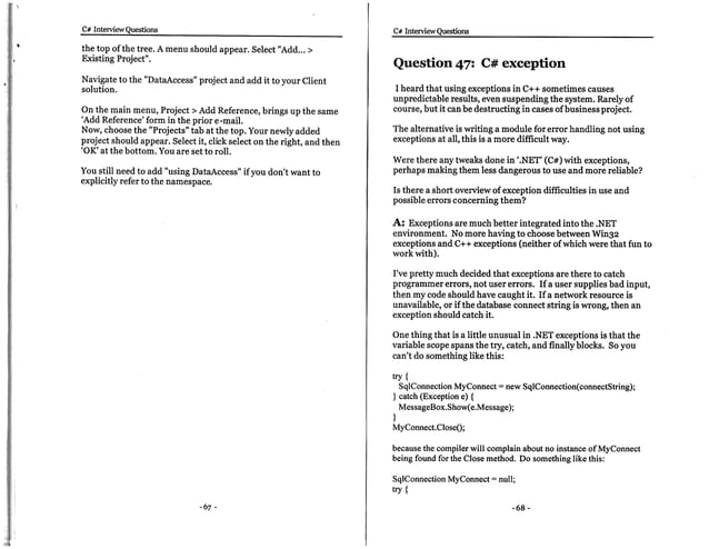 C sharp interview_questions__answers_and_explanations | PPT