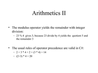 Introduction to C# | PPT