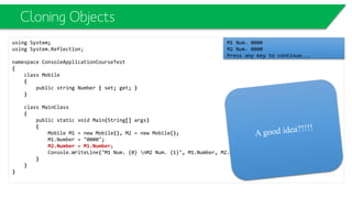 C# Starter L07-Objects Cloning | PDF