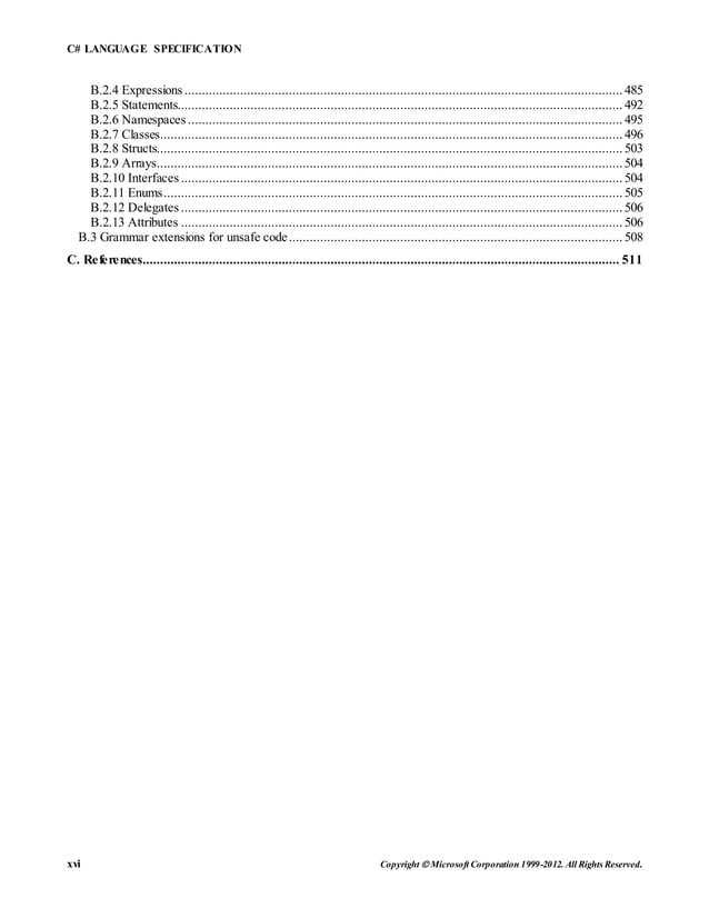 C sharp language specification | PDF