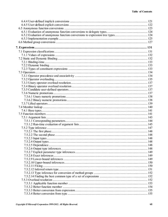 C sharp language specification | PDF