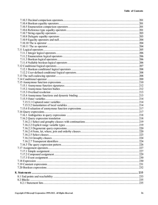 C sharp language specification | PDF