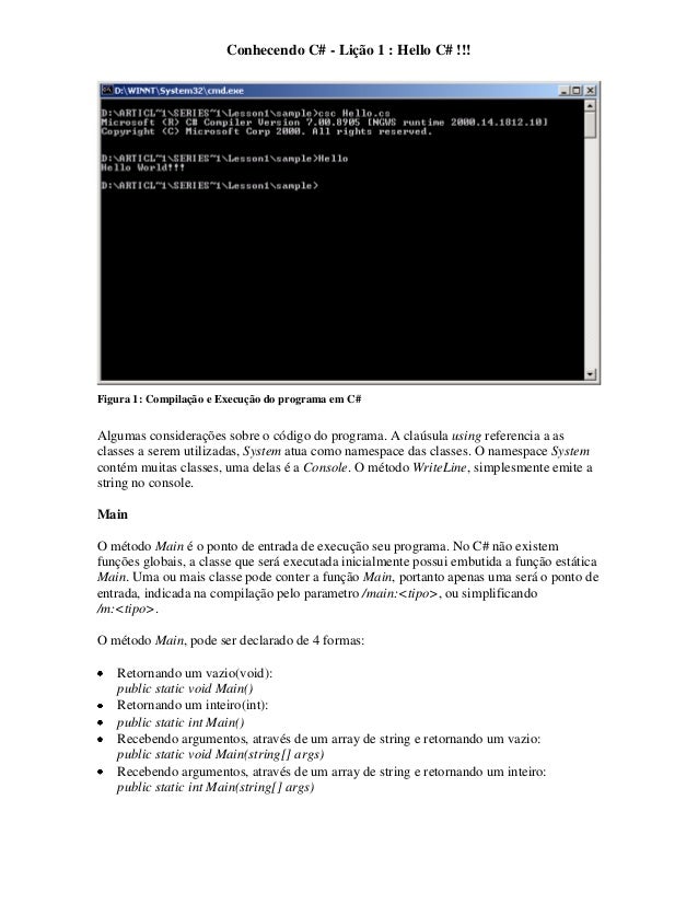 C sharp lesson1